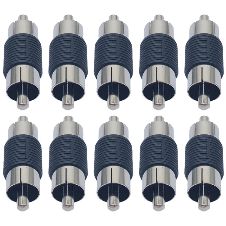 10pcs RCA Lotus Head Straight-through Male Monitoring Audio Adapter AV ...