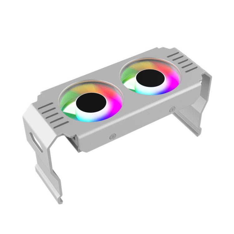 Desktop ARGB Memory Cooler PWM Temperature Control Dual Fan, For DDR ...