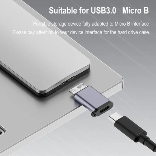 Type-C Female Transfer Micro B Male Adapter USB Link HDD Enclosure ...